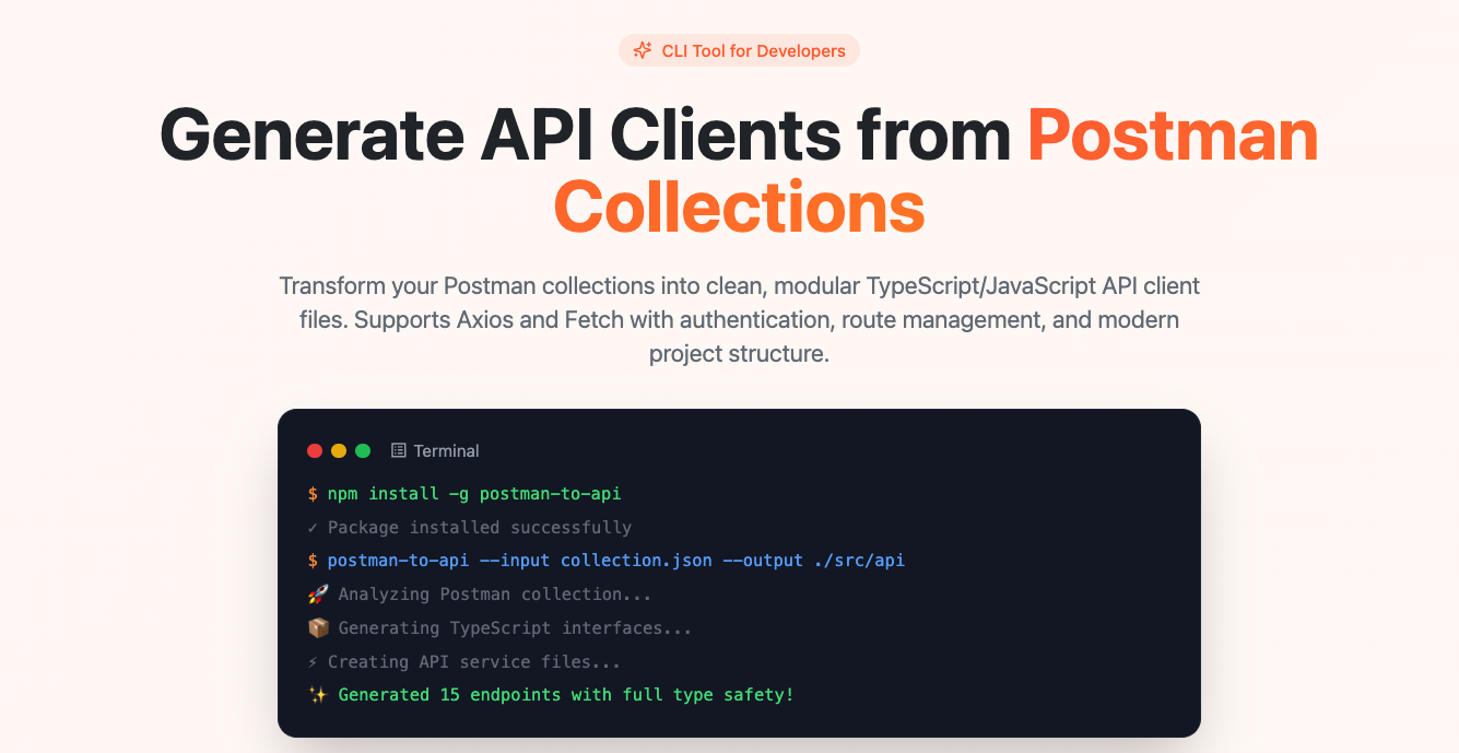 Convert Postman Collections to APIs in Seconds | Postman-to-API